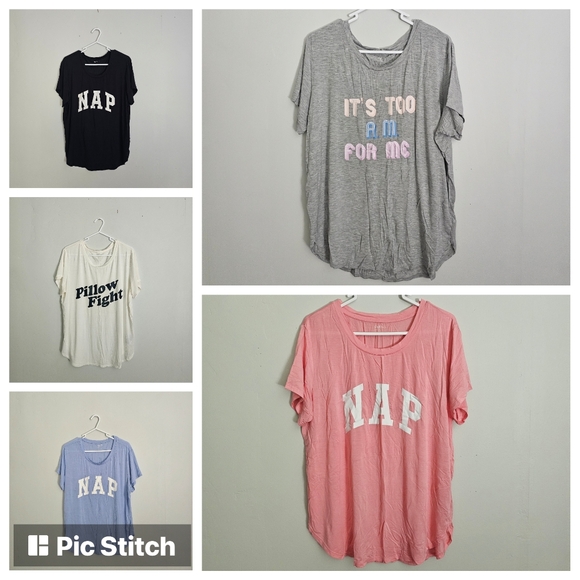 GAP | Tops | 5 Gapbody Sleep Shirts | Poshmark